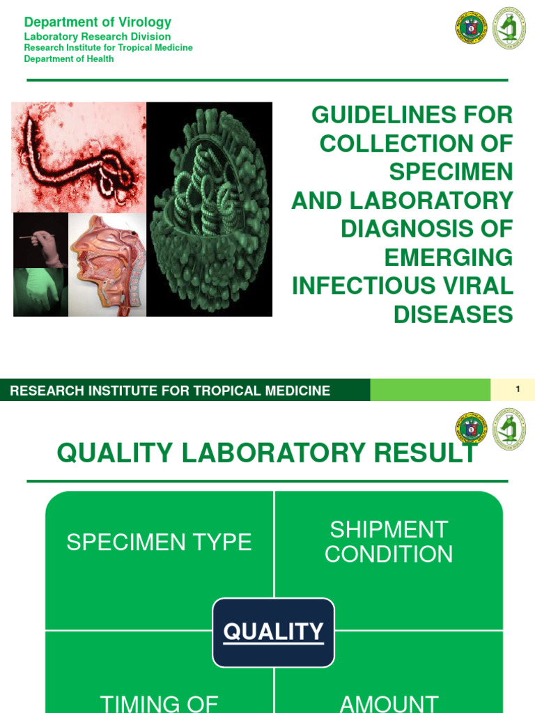 2 EID Specimen Collection Guide | PDF | Infection | Medical Specialties