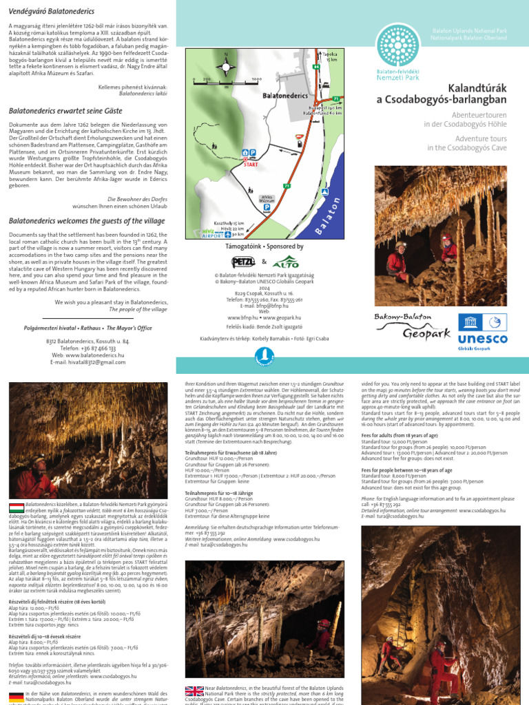 Csodabogyos Cave Leaflet HU-De-En | PDF