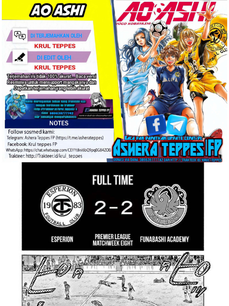 Ao Ashi ch.202 | PDF