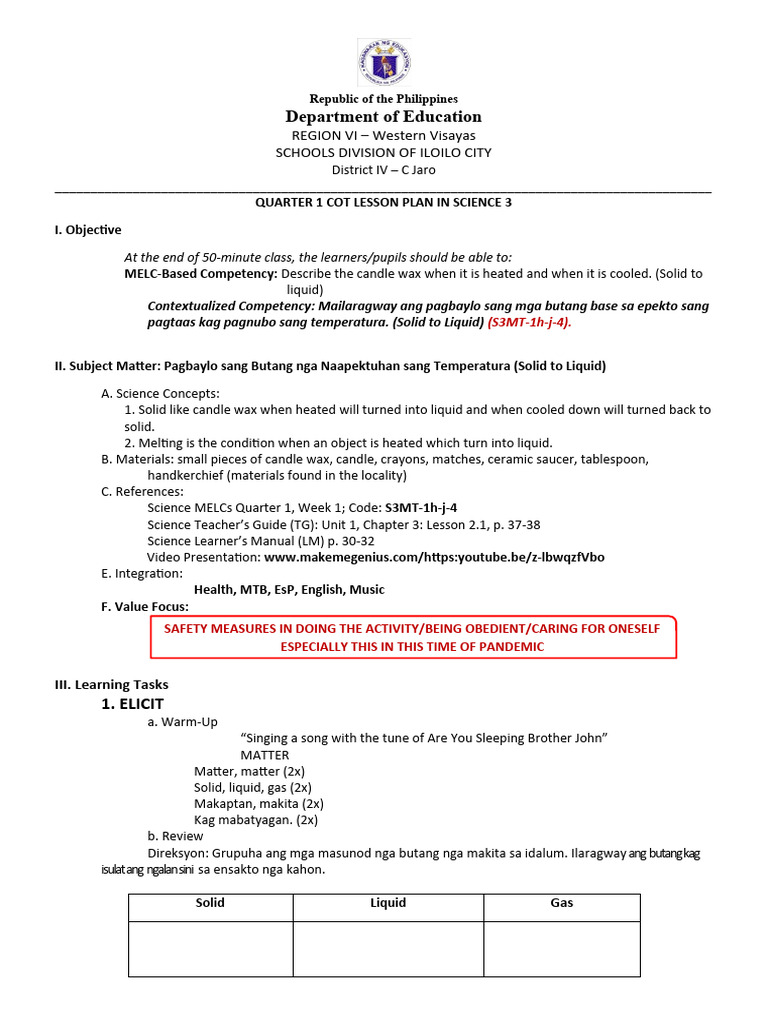 Q1 COT LP With 7E, S Format | PDF