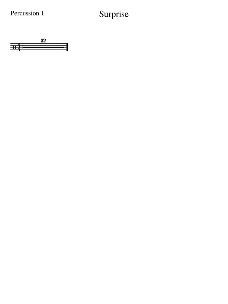 Surprise Percussion 1 | PDF