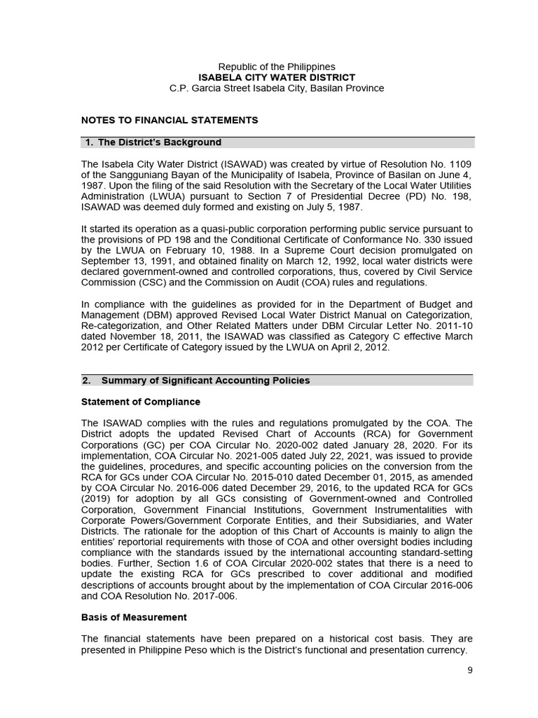 Part1-Notes To FS | PDF | Depreciation | Loans