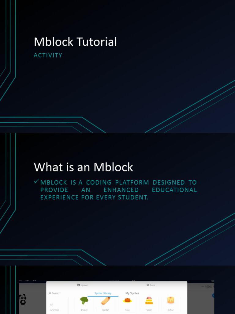 Mblock Tutorial | PDF