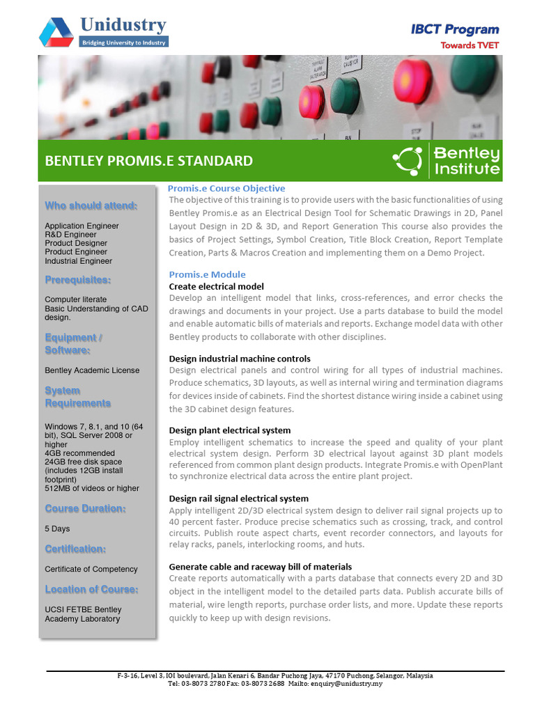 3.1 Bentley Promis.e Standard Training Outline | PDF | 3 D Computer ...