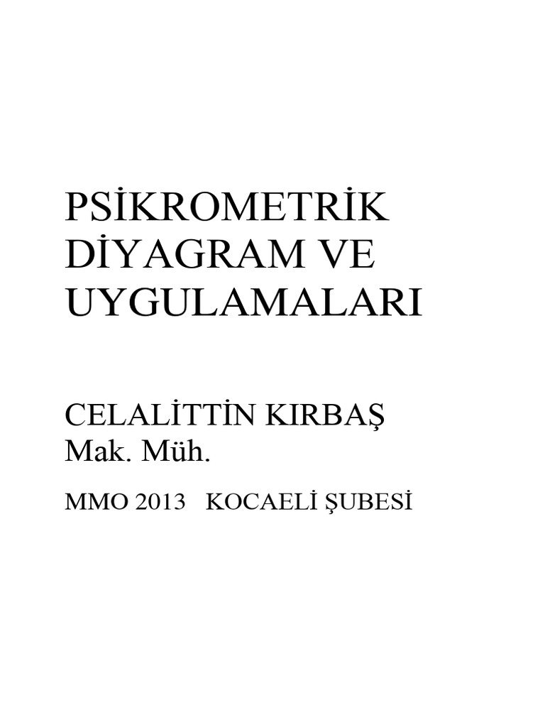 Psikometri Diyagramı Ve Okuma | PDF