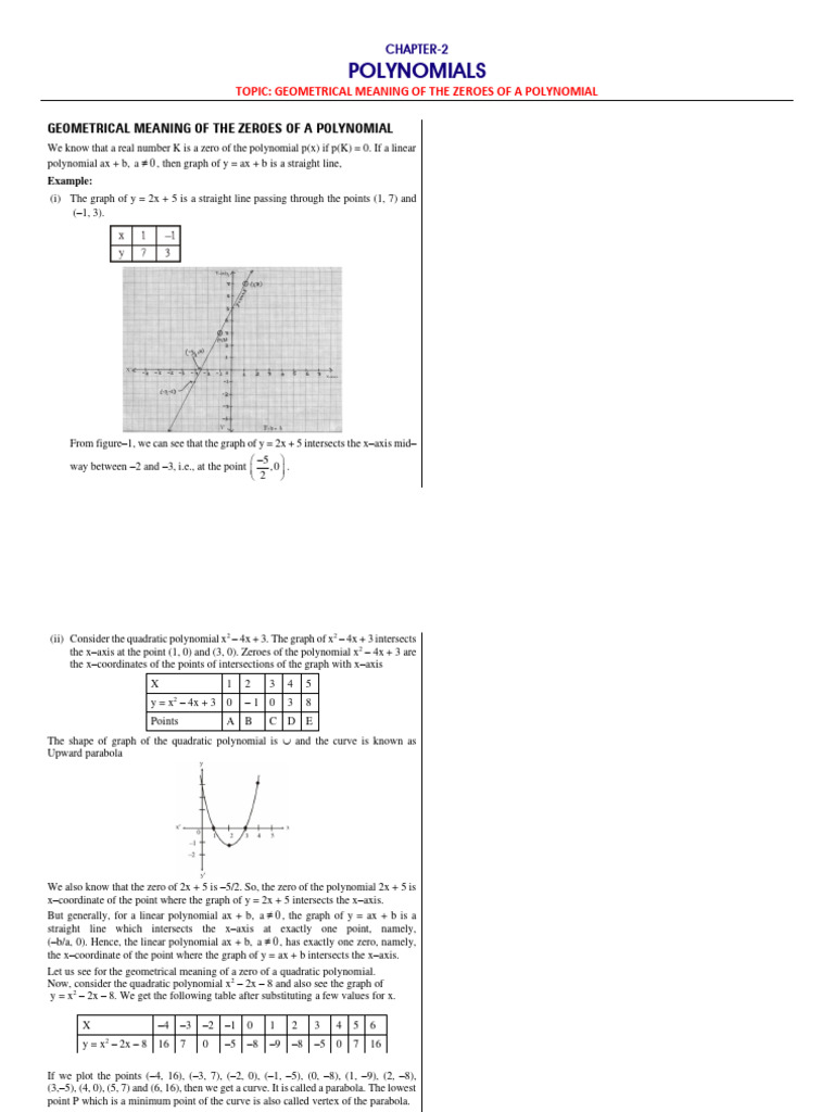 Geometrical Meaning of Polynomial Zeros | PDF | Algebra | Mathematics