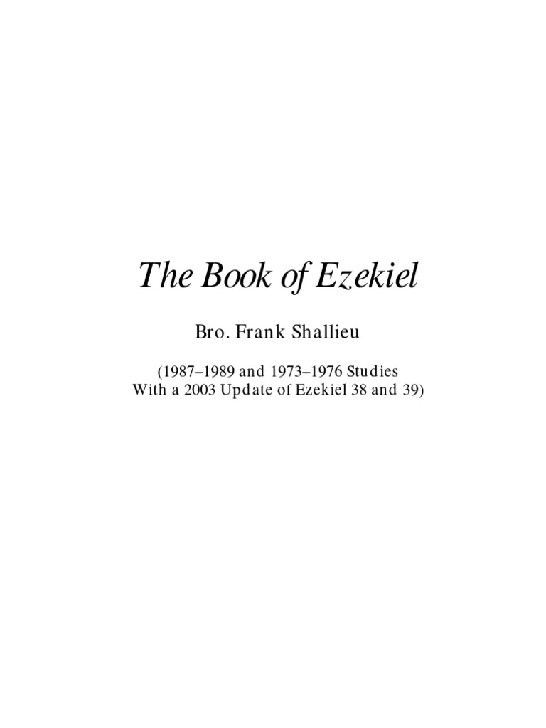 Ezekiel | PDF | Book Of Ezekiel