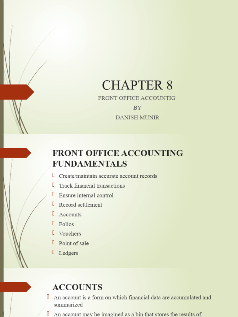 Understanding Folios in Front Office Accounting | PDF | Credit Card ...