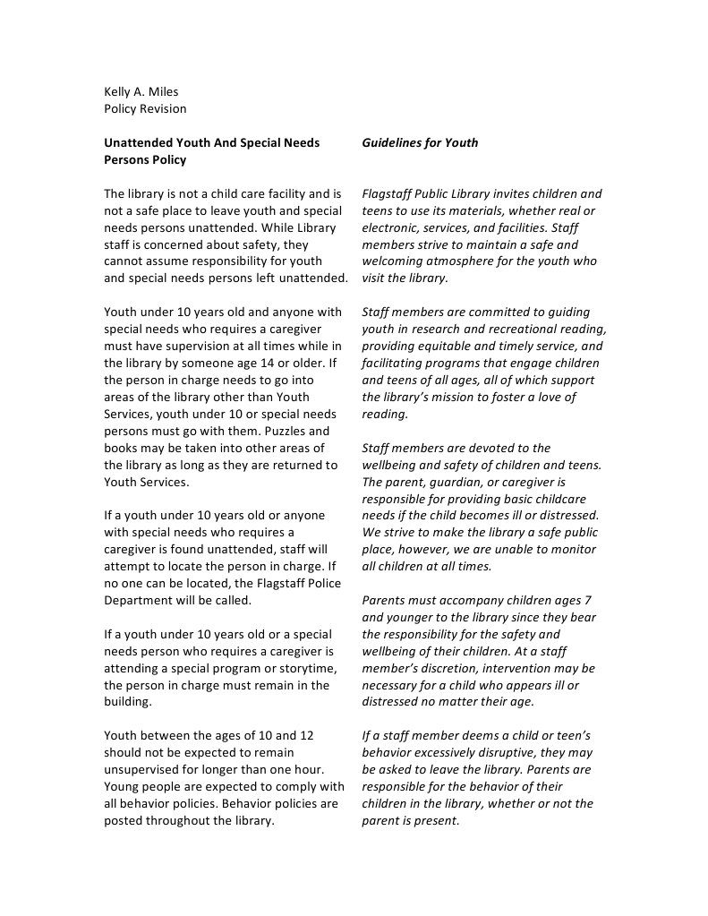 Lis 777 Policy Revision | PDF