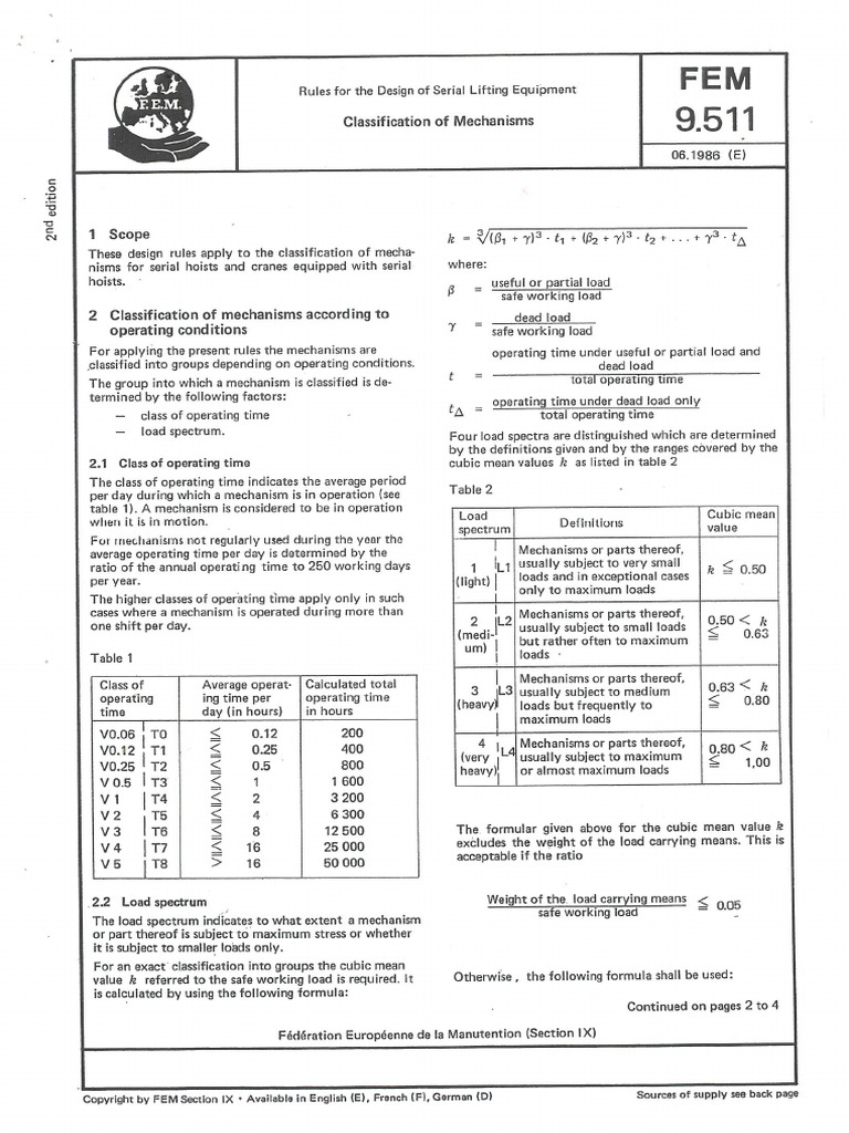 FEM 9.511-Classification of Mechanisms | PDF