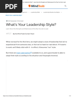 Leadership Style Self Assessment | PDF