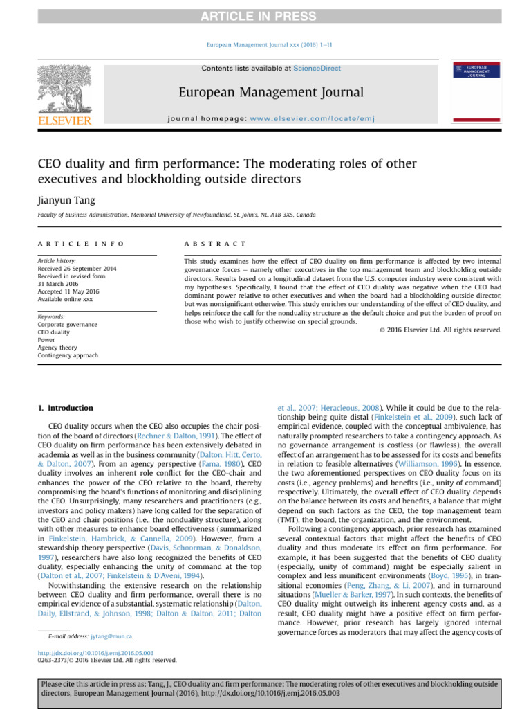 Jianyun Tang | PDF | Chief Executive Officer | Stocks