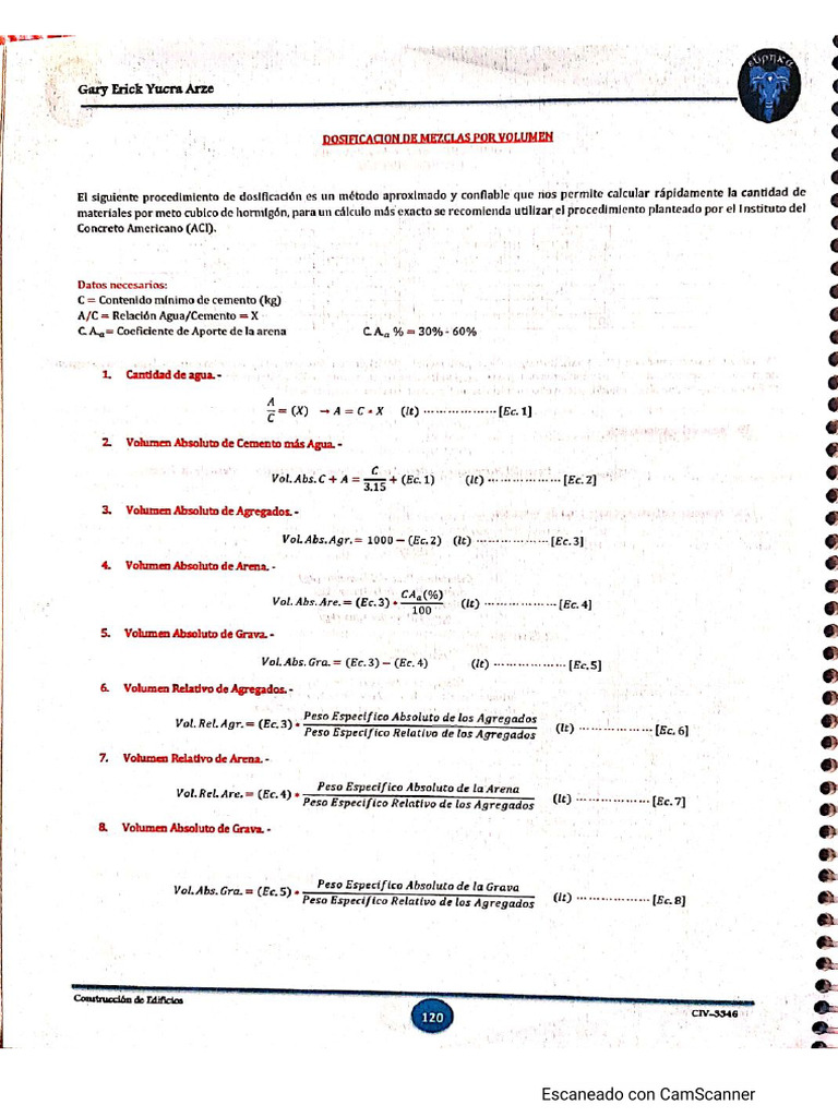 Formulario Dosificacion CBH 87 | PDF