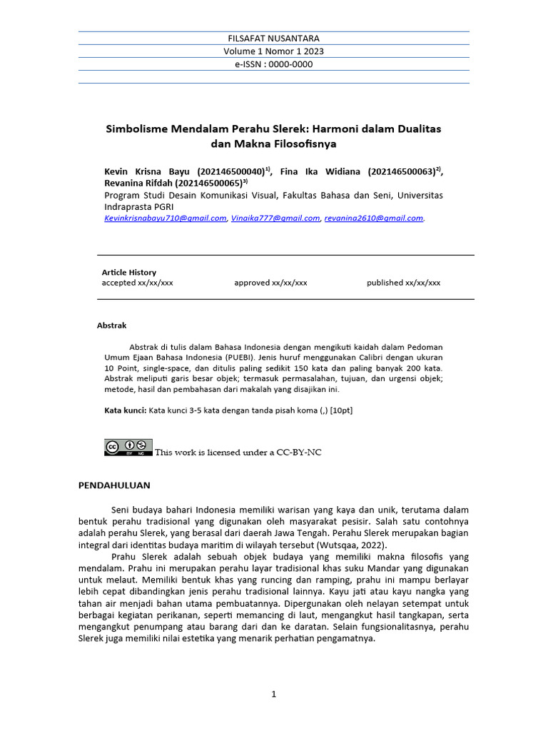 Progres UAS Analisis Terhadap Perahu Slerek | PDF | Ilmu Sosial