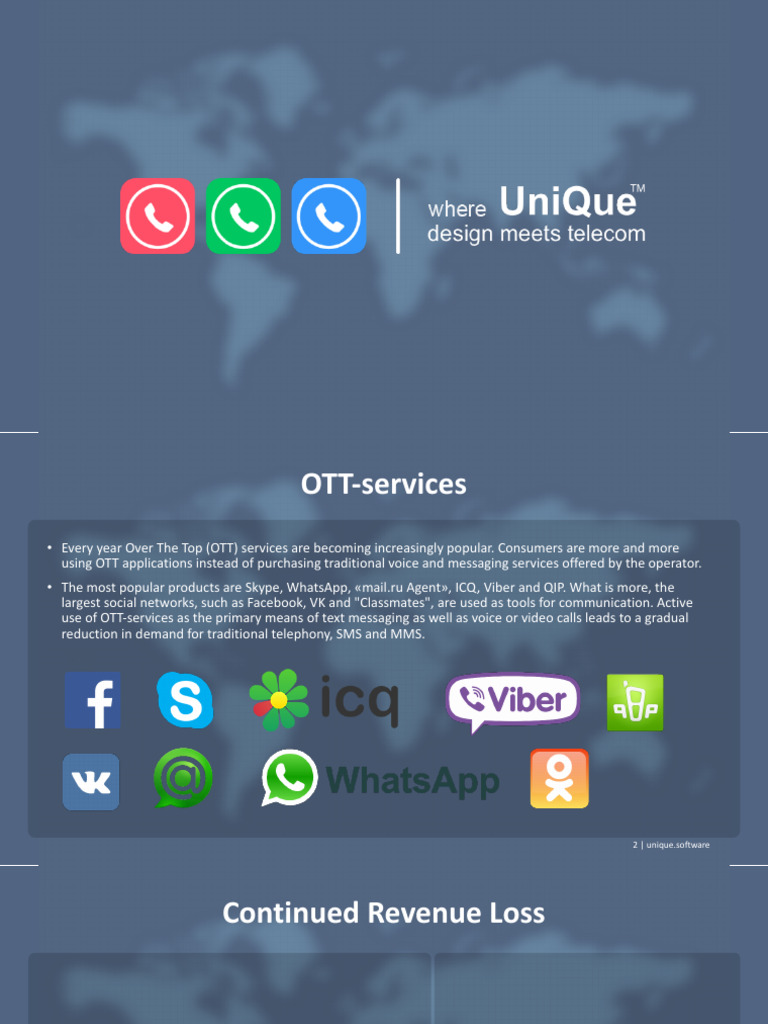 UniQue Ott Solution | PDF | Mobile App | Telephone