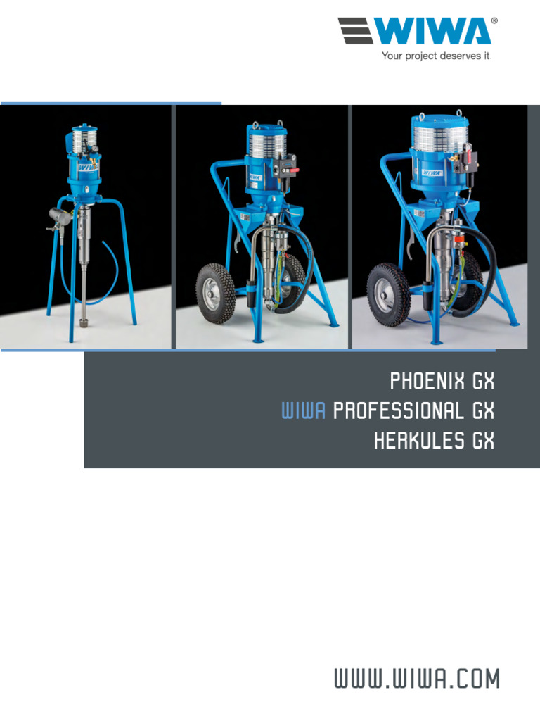 Wiwa Phoenix Professional Herkules GX en Us | PDF | Valve | Pump