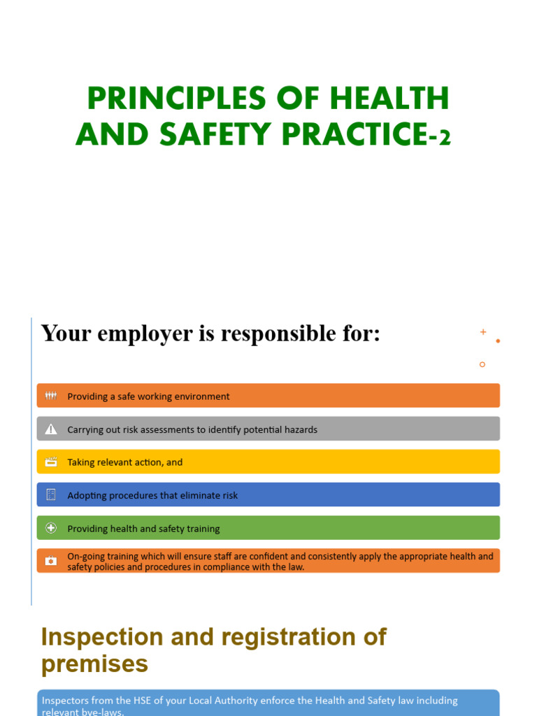 Principles of Health and Safety Practice 2 | PDF | Occupational Safety ...