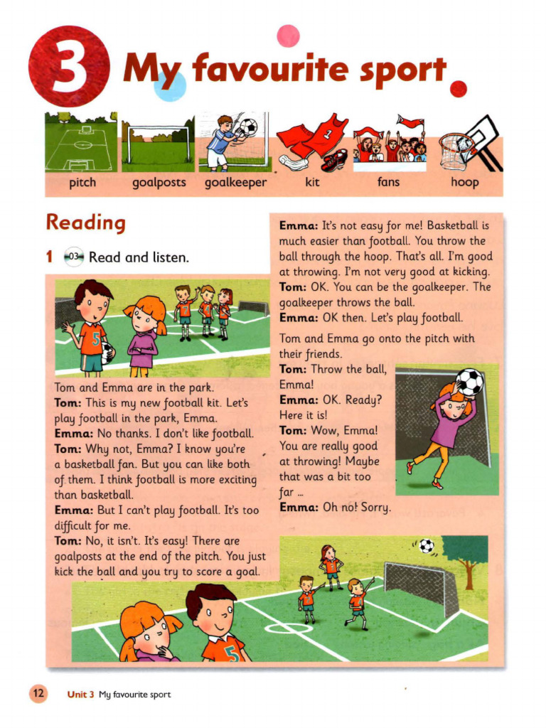 Lesson 3 My Favorite Sports | PDF