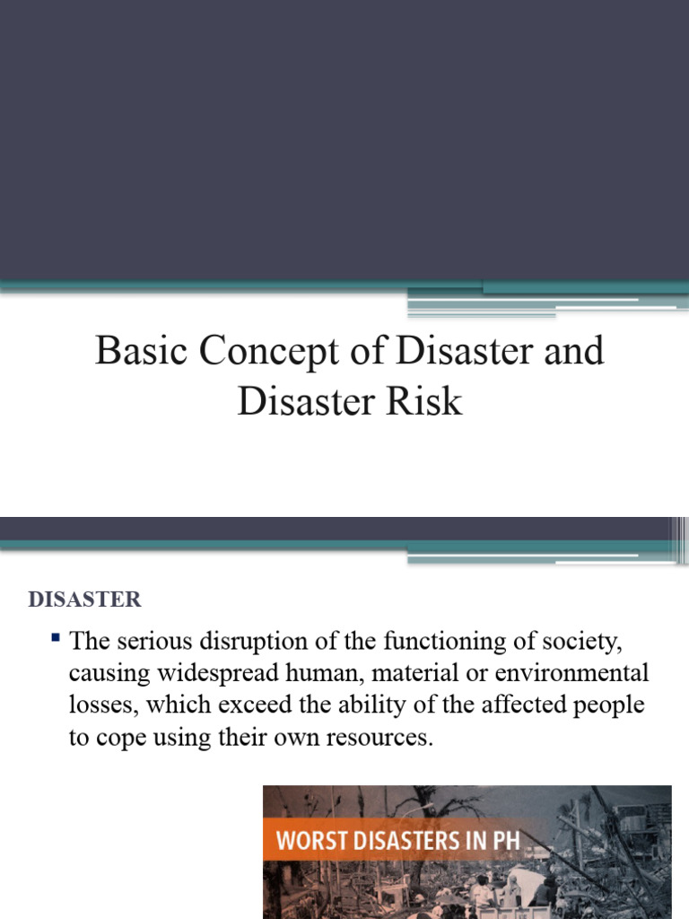 Basic Concept of Disaster | PDF | Hazards | Natural Disasters