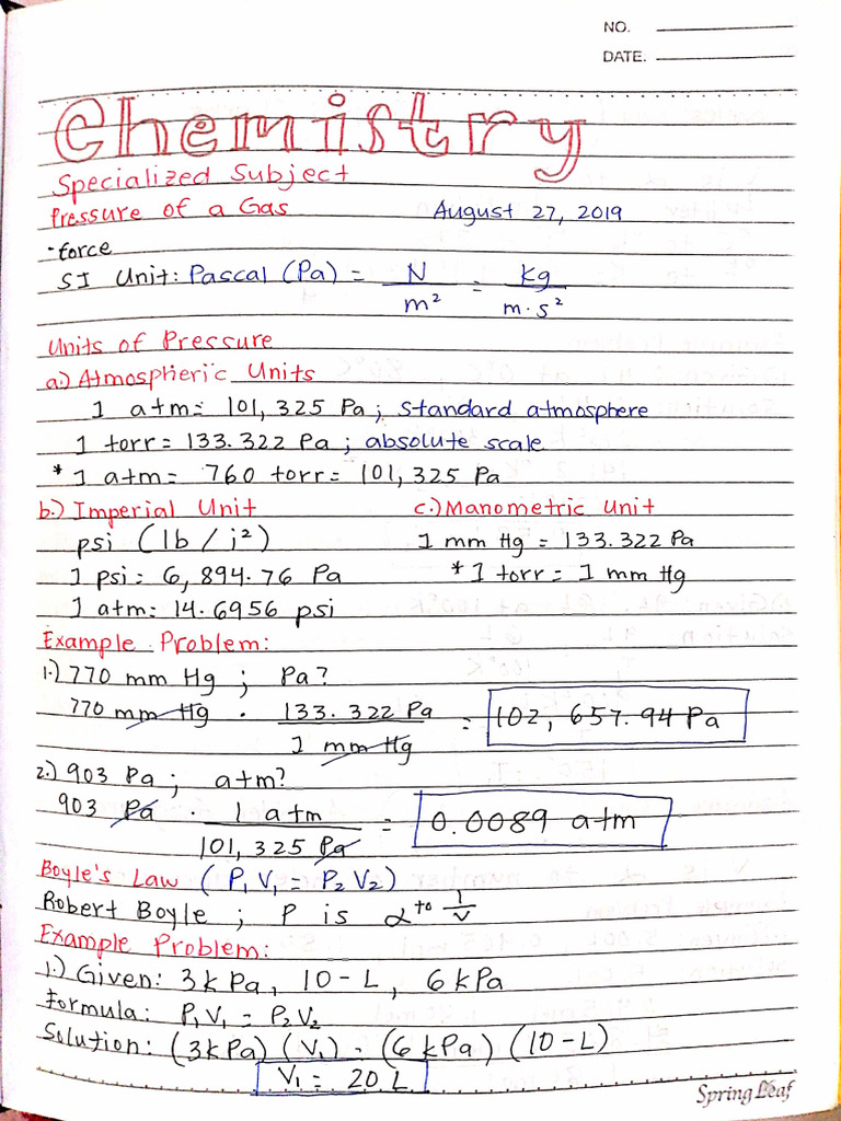 Chem Notes Pt1 | PDF
