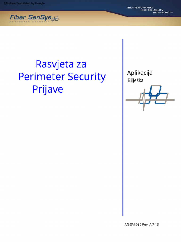 Fiber-Sensys-Perimeter-Lighting-Guide Bosanski | PDF
