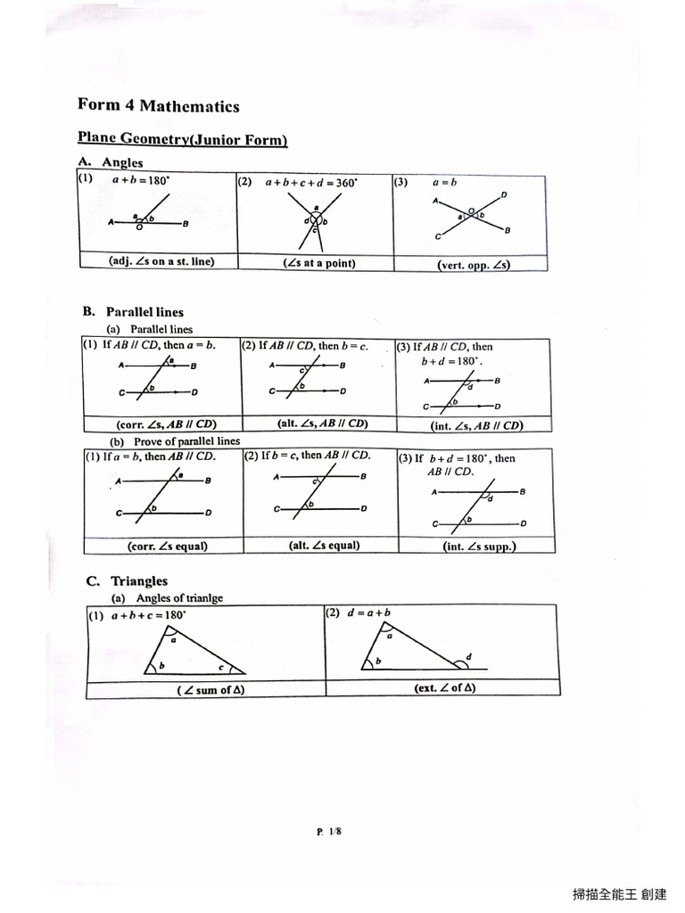 Plane Geometry | PDF