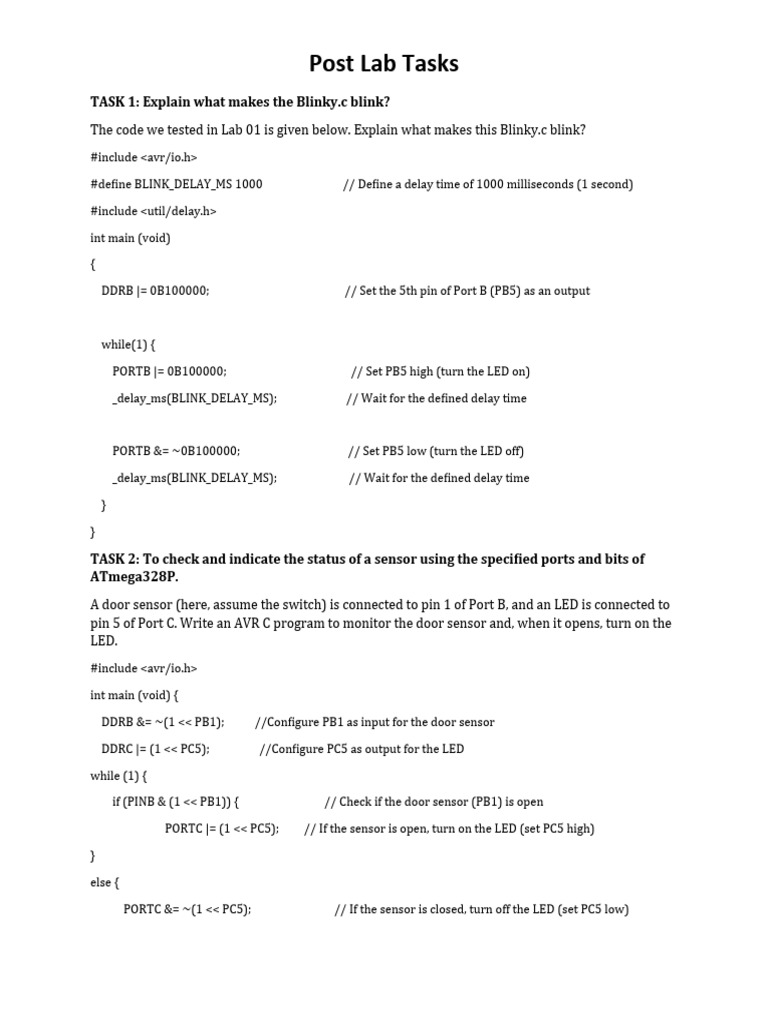 AVR GPIO Programming With C | PDF | Computer Programming | Computer ... AVR GPIO Programming With C | PDF | Computer Programming | Computer ...