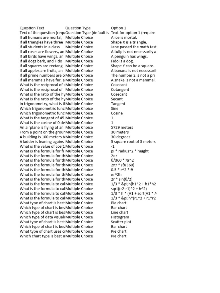 Math Test - Import - To - Quizizz | PDF | Trigonometric Functions ...