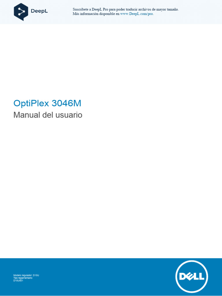 Optiplex-3046-Micro - en Es | PDF | Arranque | Almacenamiento de datos ...