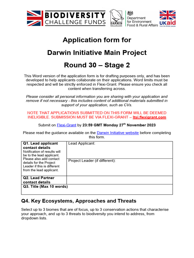 r30 Di Main St2 Form May23 Final | PDF | Natural Environment