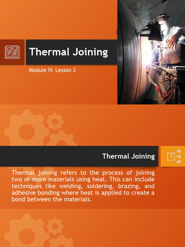 Thermal Joining Techniques Guide | PDF | Soldering | Welding