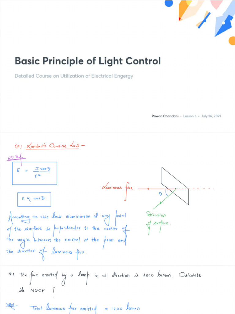 Basic Principle of Light Control With Anno 1722423370379 | PDF