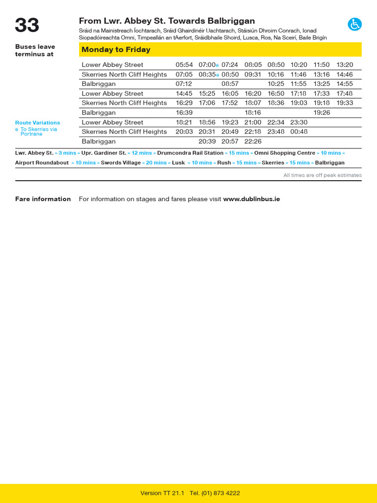 Route 33 | PDF | Transport