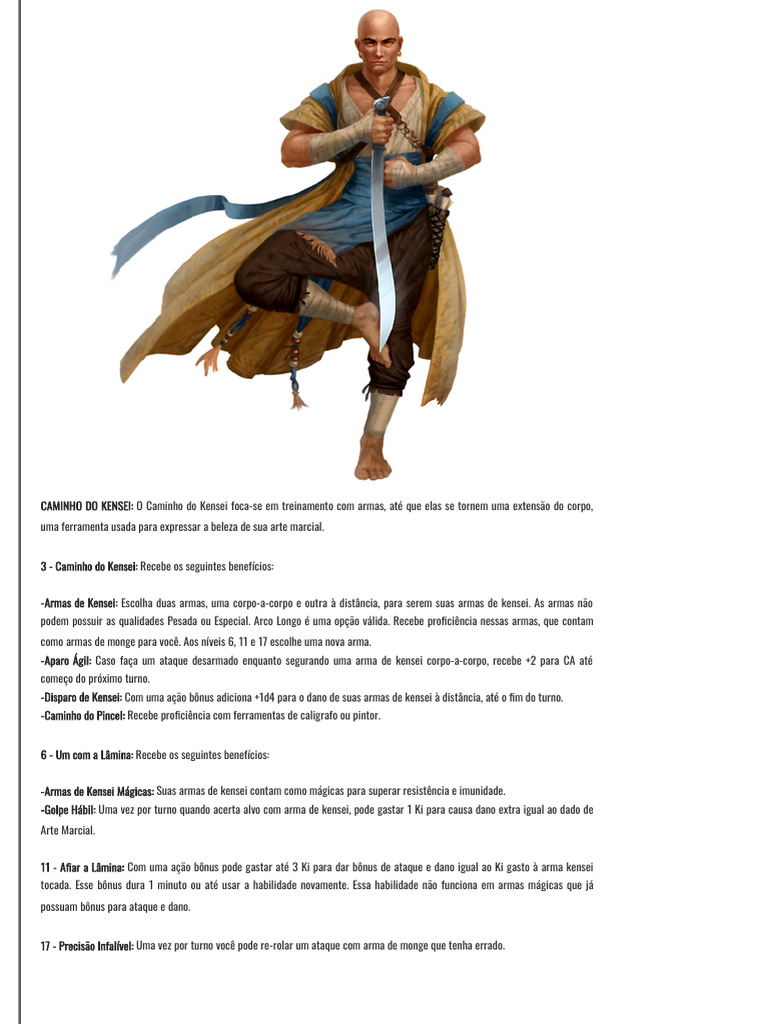 D&D 5E - Monge | PDF | Dragão | Terra