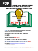 Kis PP1 Kcse 2025 Top Prediction Cycles | PDF