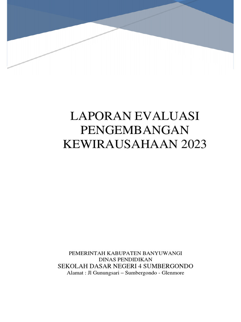 Laporan Evaluasi SB4 | PDF | Bisnis