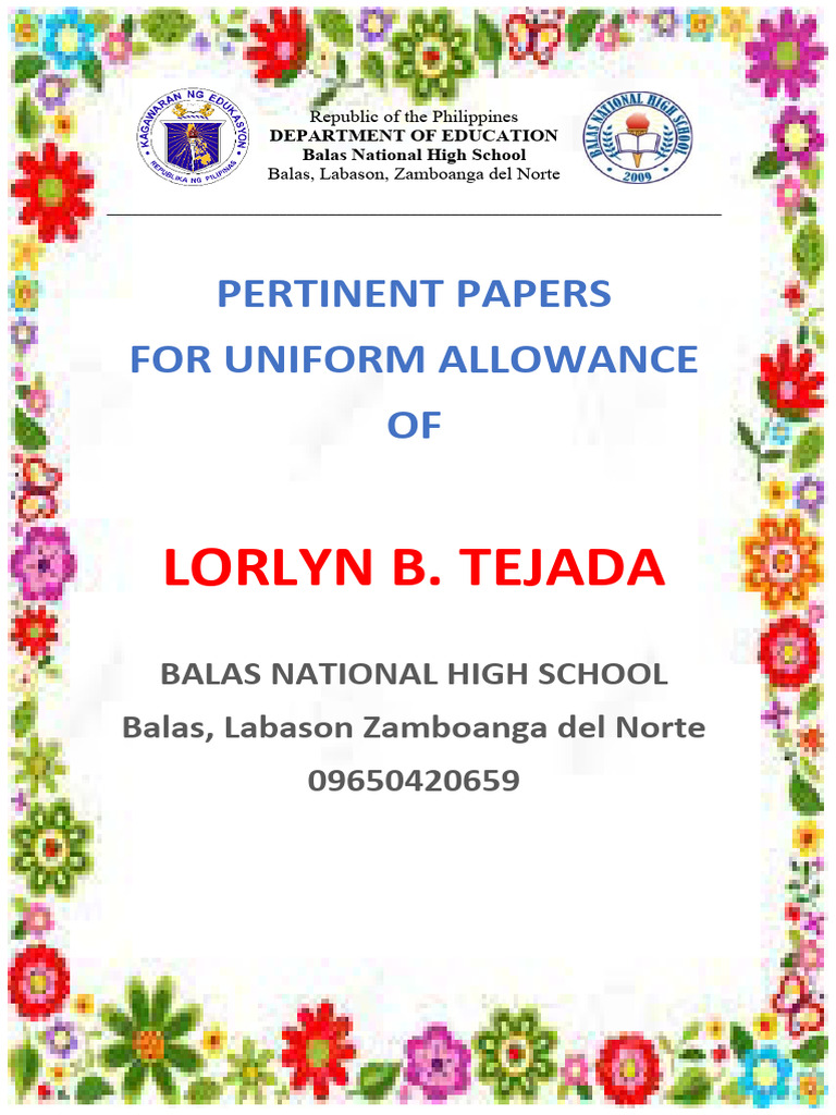 Uniform Allowance | PDF