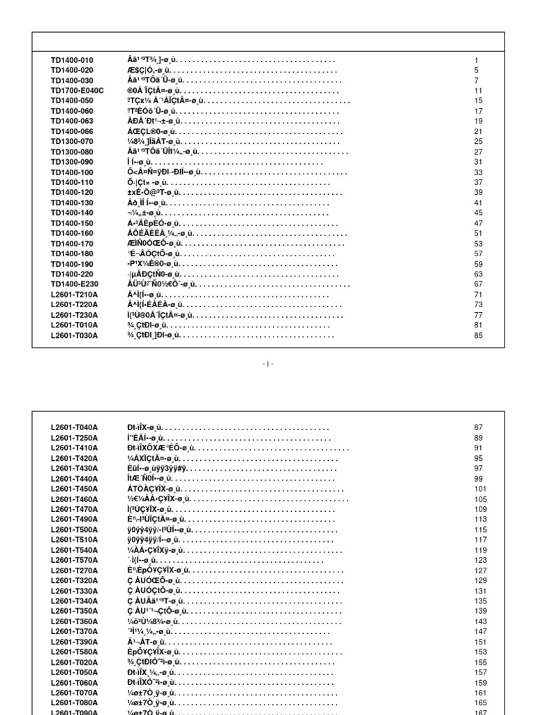 Parts Manual Daedong L260 L2601 | PDF