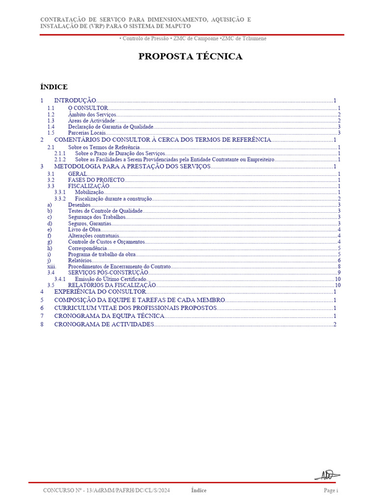 Proposta Técnica VRP Adrmm | PDF | ISO 9000 | Qualidade (negócios)