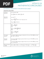 CXC CSEC Additional Mathematics Formulas Sheet | PDF | Geometric ...