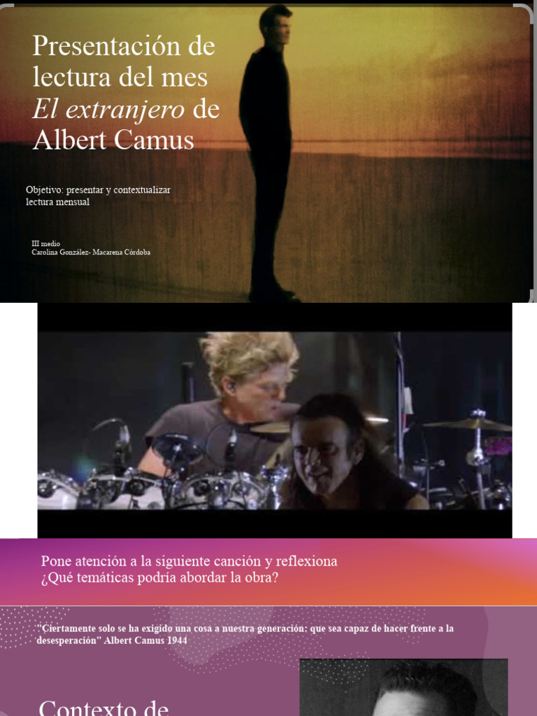 El Extranjero Camus | PDF | Existencialismo | Albert Camus