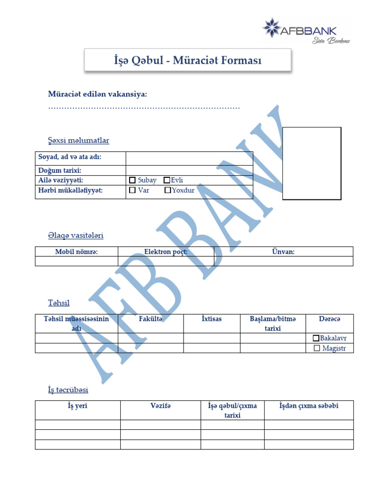 Ise Qebul Muraciet Formasi | PDF