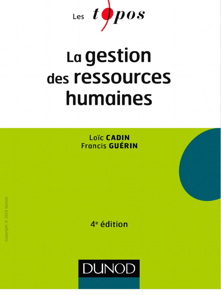 02-La Gestion Des Ressources Humaines | PDF