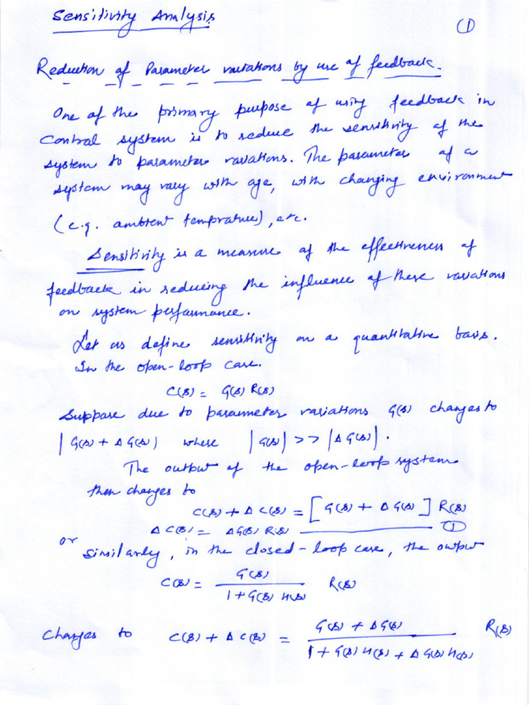 Sensitivity Analysis | PDF