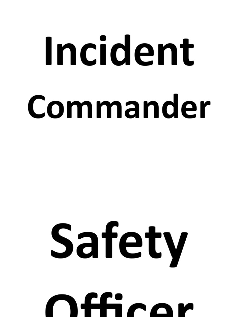 Incident Command System | PDF