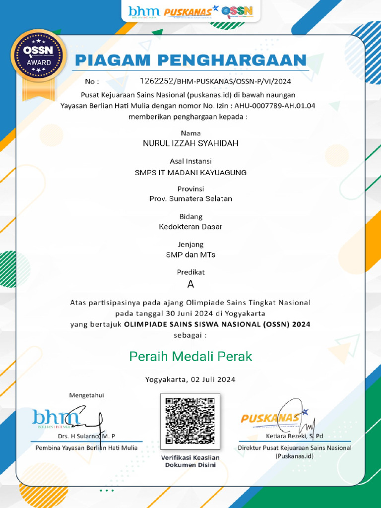 Piag - Kedokteran Dasar - OSSN 2024 | PDF