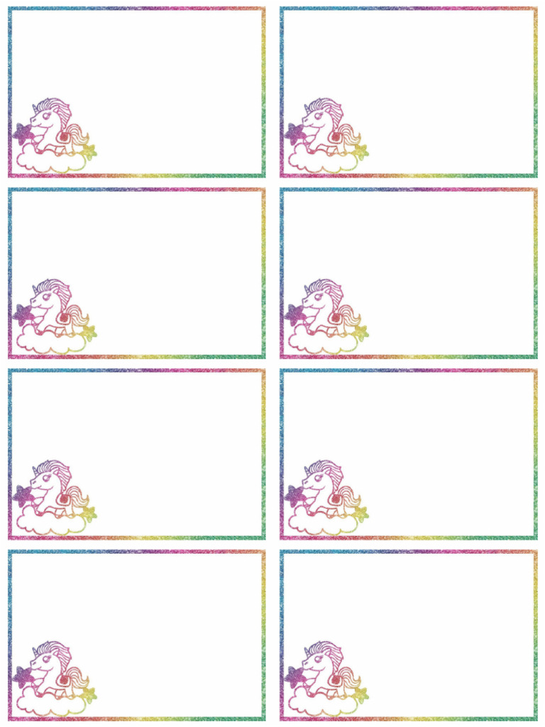 Unicorn Printables | PDF