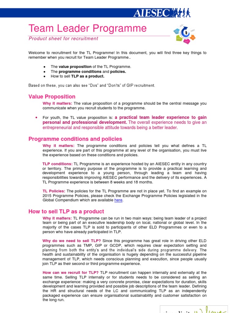 TLP - Team Leader Program | PDF | Leadership | Cognition