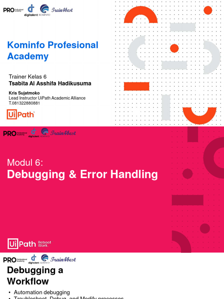 Debugging and Error Handling in UiPath | PDF | Debugging | Computing