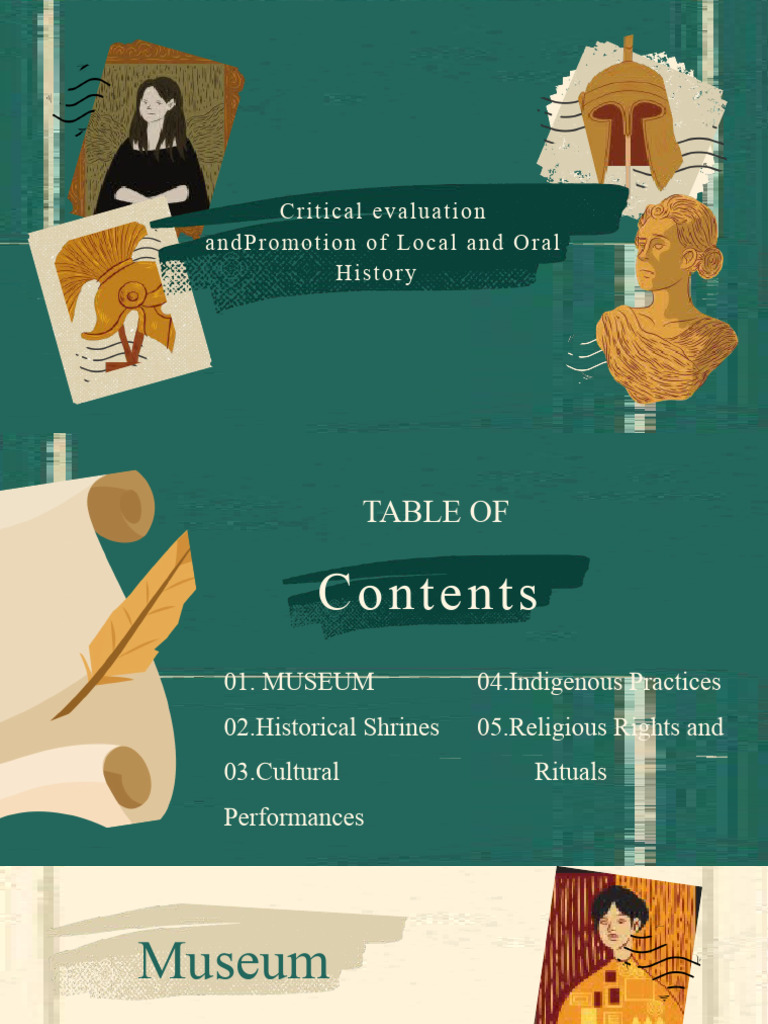 Green and Beige Illustrative Museum of History Presentation | PDF | Rituals